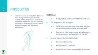 Umbrella Design for the Elderly in the Indian Context | PDF ...