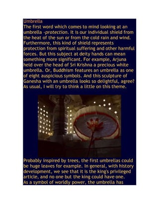 Umbrella symbolism . | DOCX