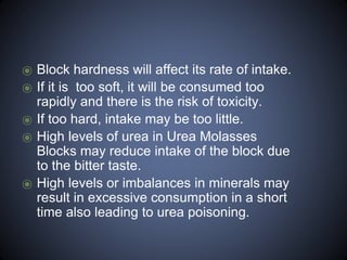 Umb urea molasses block | PPTX