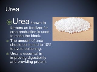 Umb urea molasses block | PPTX