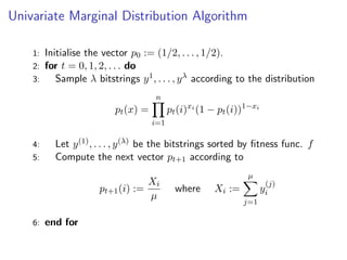 Simplified Runtime Analysis of Estimation of Distribution Algorithms | PDF