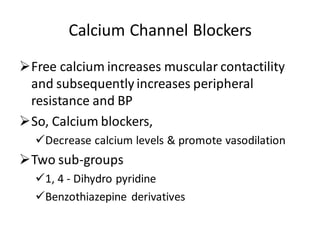 LECTURE NOTE ON Antihypertensives DRUGpdf | PPT