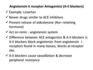 LECTURE NOTE ON Antihypertensives DRUGpdf | PDF