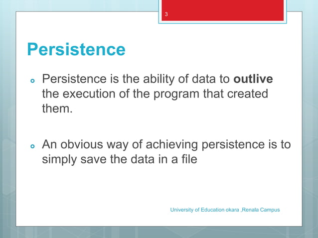 Data-Persistency | PPT