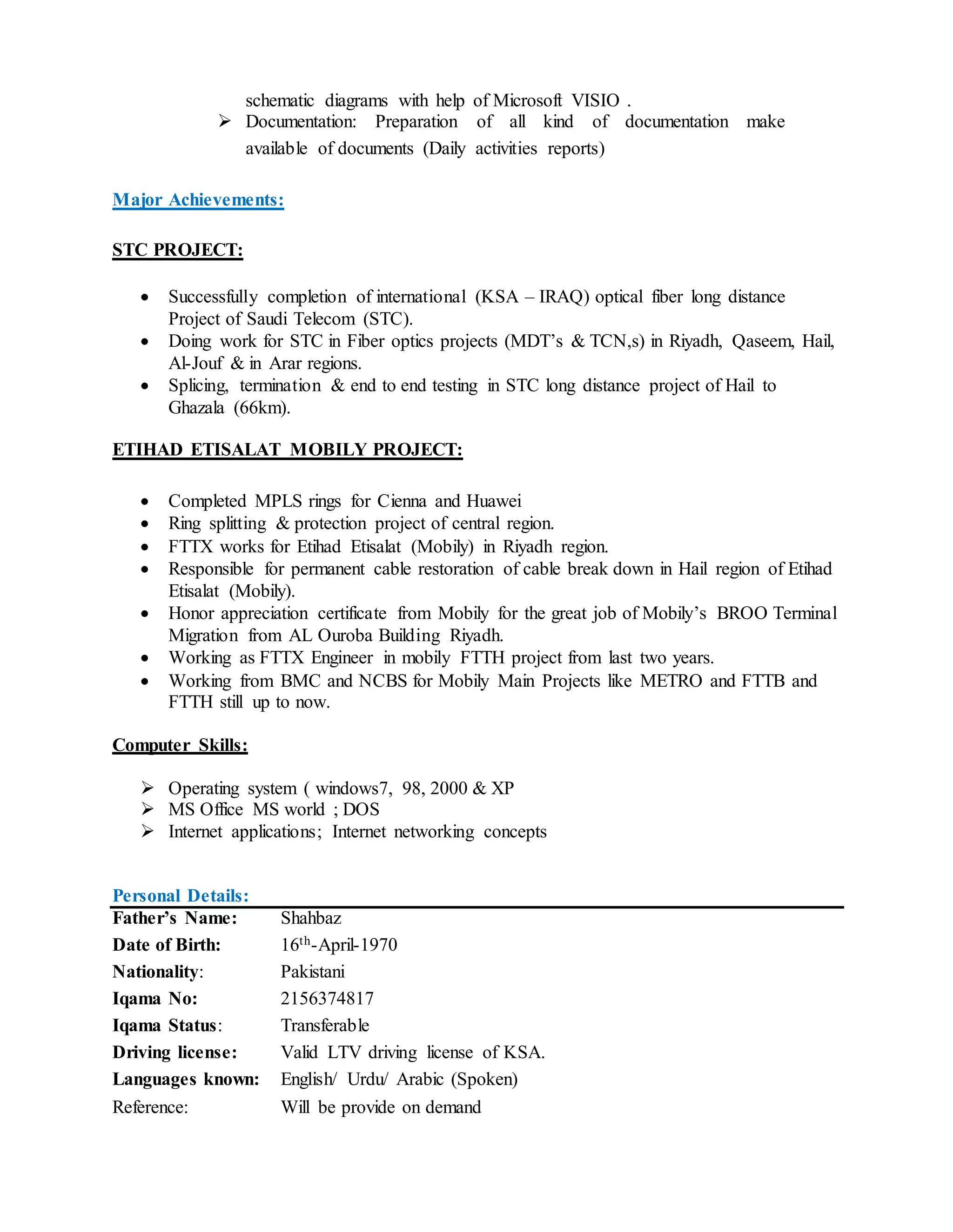 omer daraz cv | PDF