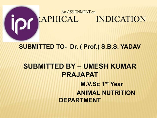 geographical indications | PPTX | Geography | Science