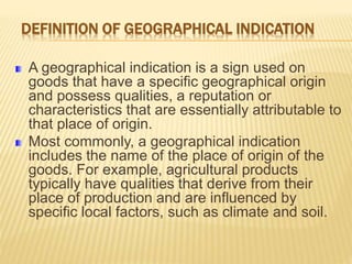 geographical indications | PPTX