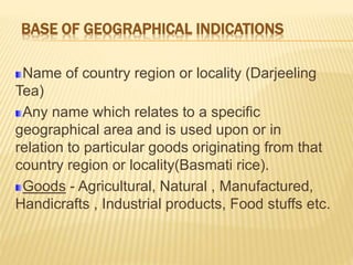 geographical indications | PPTX