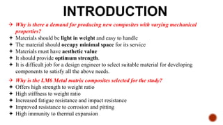 Fatigue test comparison b/w LM6 Al and MMC of LM6 Al | PPTX | Chemistry ...