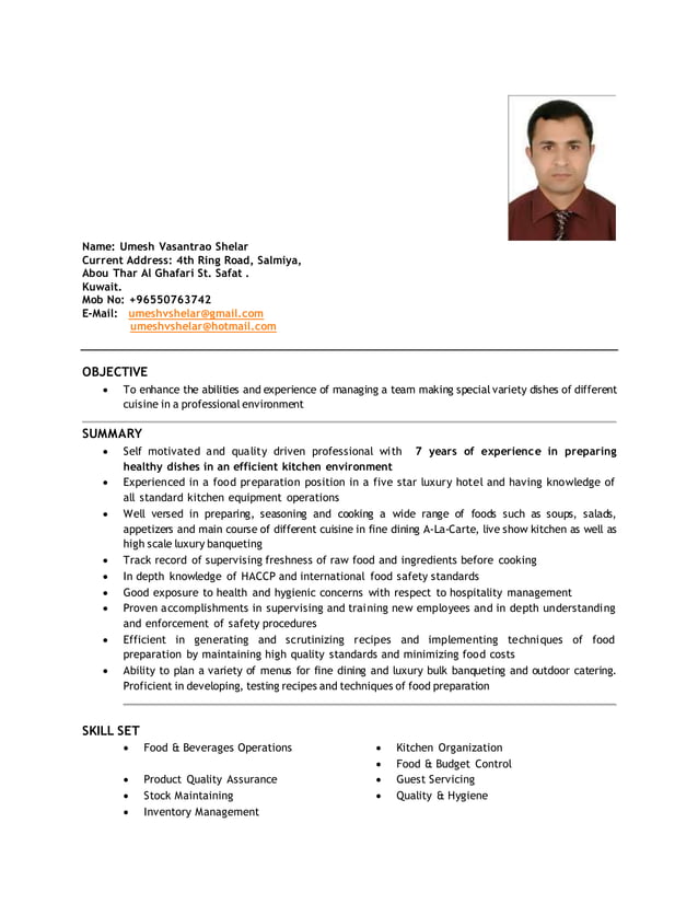 Umesh resume | PDF