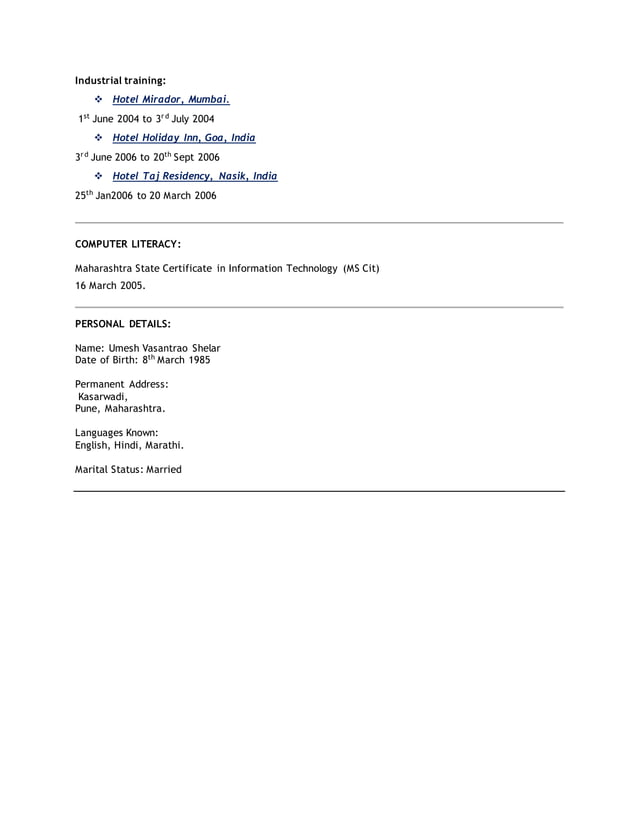Umesh resume | PDF