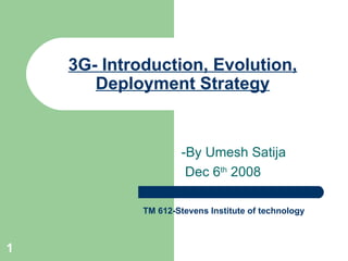 3rd Generation Wireless Networks | PPT