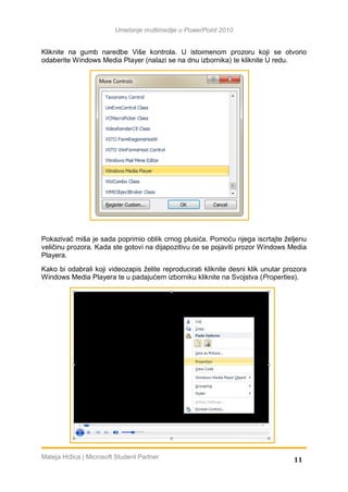 Umetanje multimedije u PowerPoint 2010 | PDF