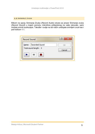 Umetanje multimedije u PowerPoint 2010 | PDF