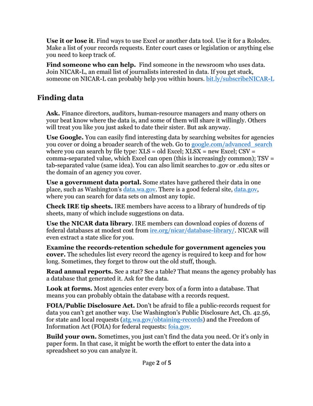 Umhoefer: Data-driven enterprise - handout | PDF