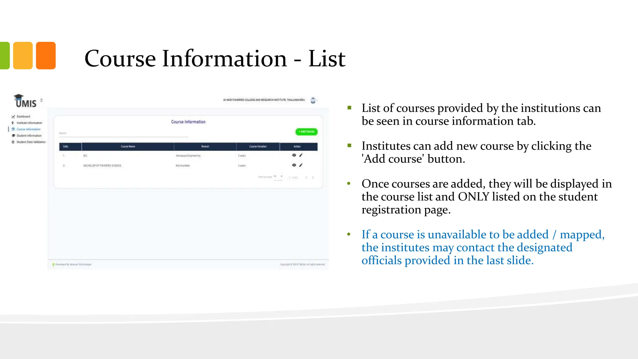 UMIS Manual_V3_23.06.2023-1 PPT FOR COLLEGE STUDENTS | PPTX