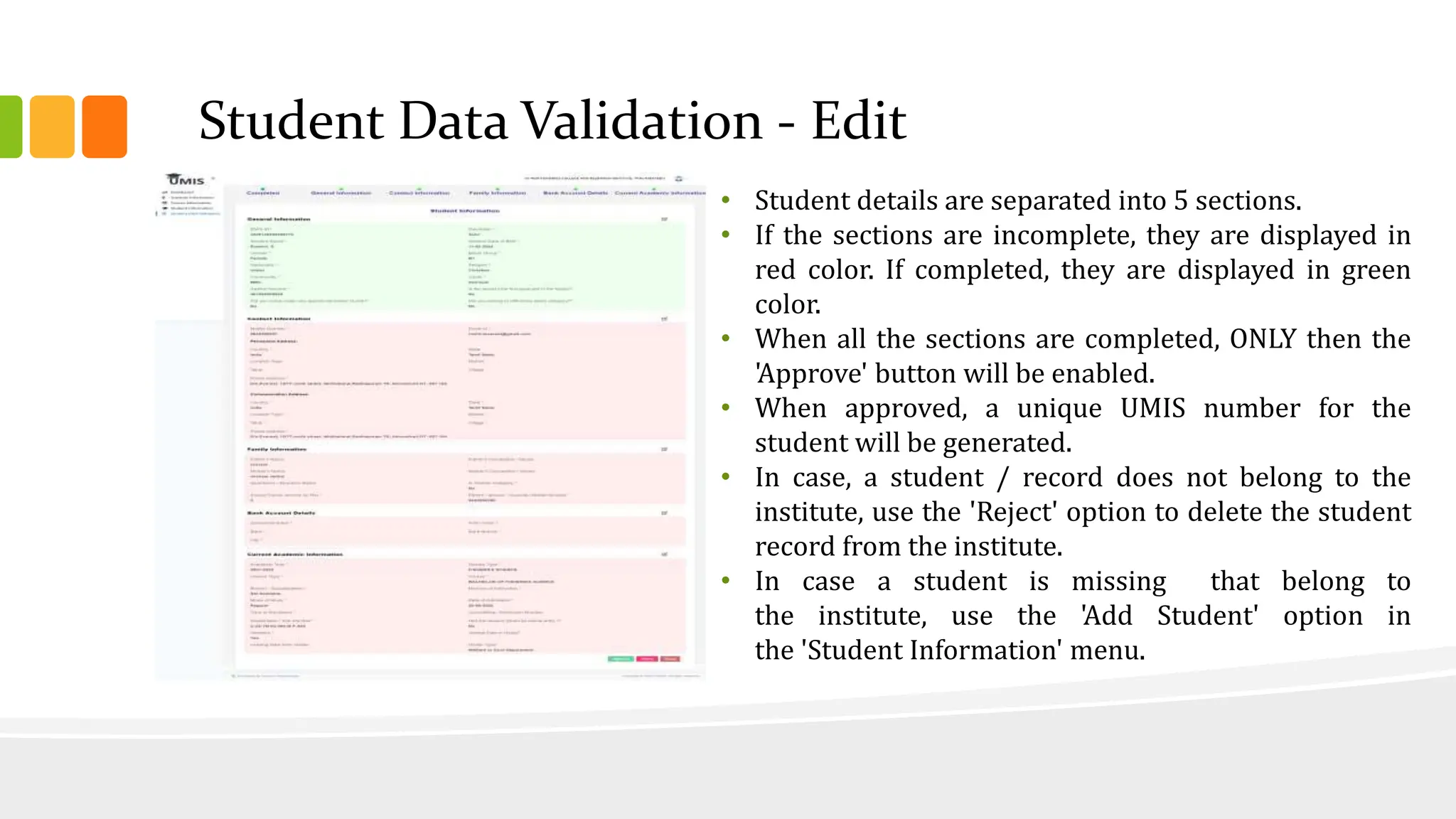 UMIS Manual_V3_23.06.2023-1 PPT FOR COLLEGE STUDENTS | PPTX