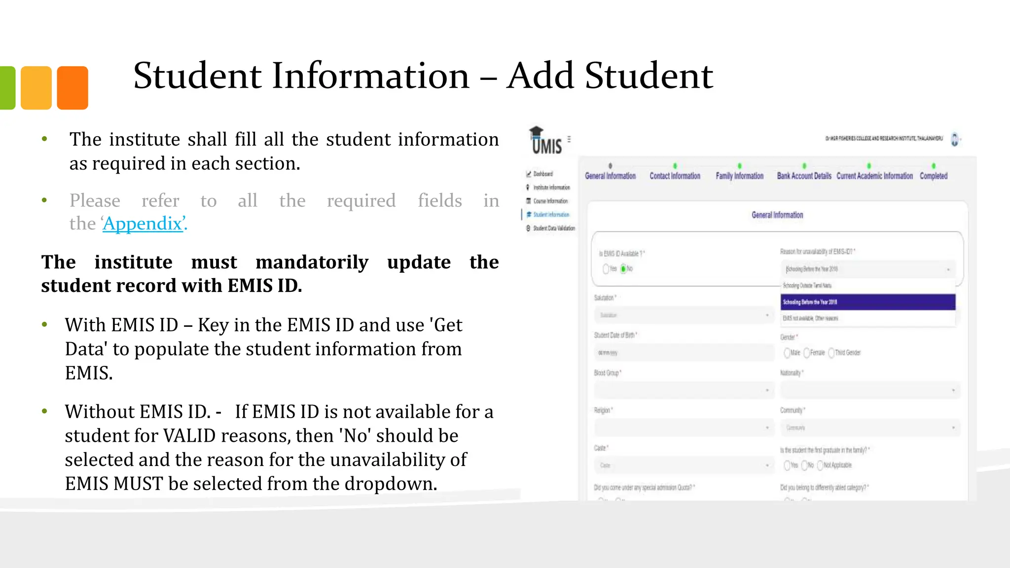 UMIS Manual_V3_23.06.2023-1 PPT FOR COLLEGE STUDENTS | PPTX