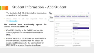 UMIS Manual_V3_23.06.2023-1 PPT FOR COLLEGE STUDENTS | PPTX