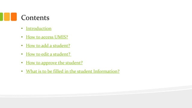 UMIS Manual_V3_23.06.2023-1 PPT FOR COLLEGE STUDENTS | PPTX