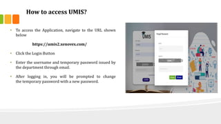 UMIS Manual_V3_23.06.2023-1 PPT FOR COLLEGE STUDENTS | PPTX