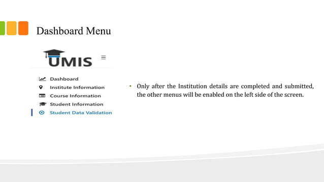 UMIS Manual_V3_23.06.2023-1 PPT FOR COLLEGE STUDENTS | PPTX