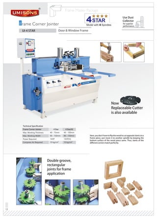 Manufacturing of Finger and Frame Corner Jointer, Dust Collectors, All ...