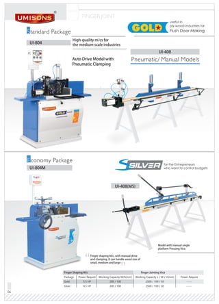 Manufacturing of Finger and Frame Corner Jointer, Dust Collectors, All ...