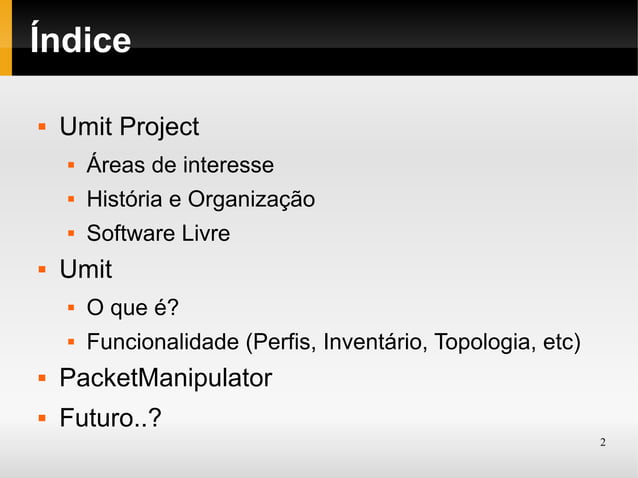 Umit Presentation | PPT