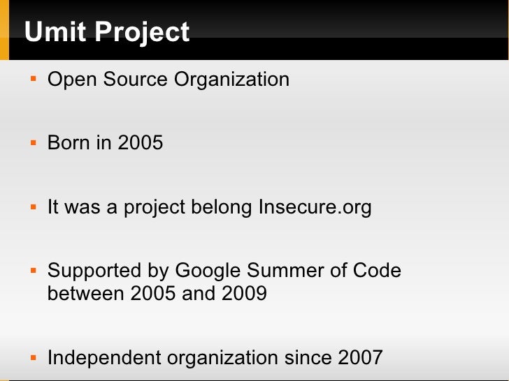 Umit Project Presentation