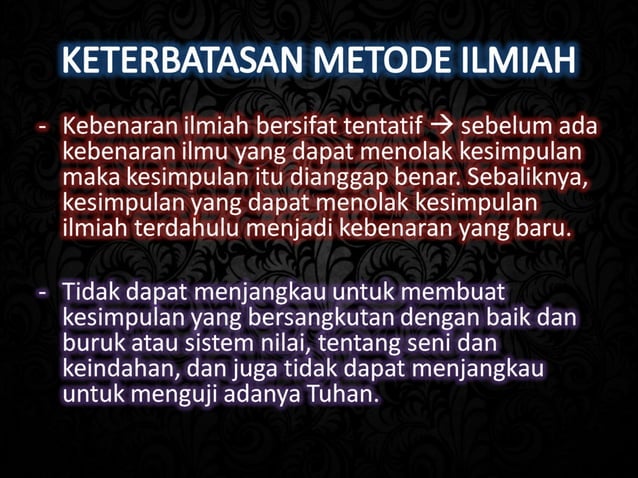 metode ilmiah | PPT