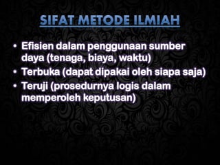 metode ilmiah | PPT