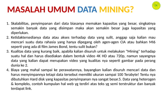 Data Mining Intro Universitas Muhammadiyah Jakarta | PPTX