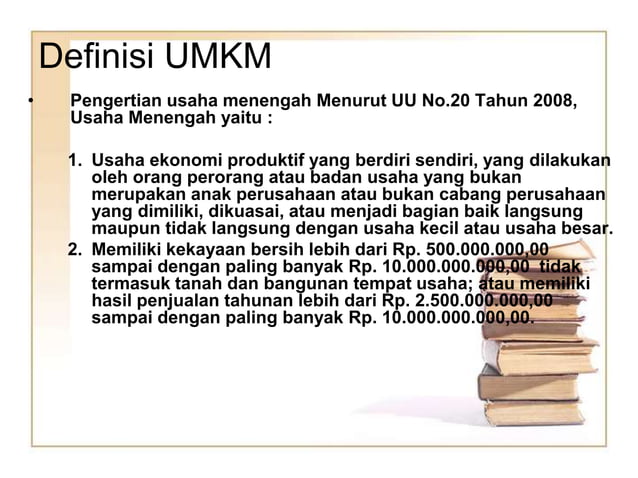 UMKM (Usaha Mikro, Kecil, dan Menengah) | PPTX