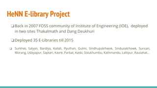 Help Nepal Network E-Libraries in Nepal | PPTX