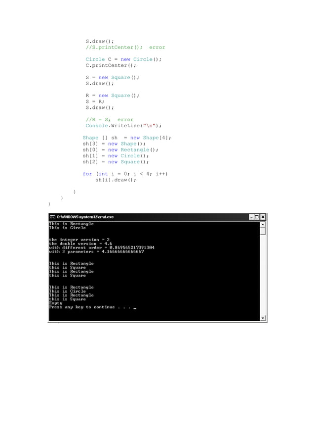 C# example (Polymorphesim) | PDF