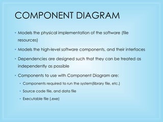Component and Deployment Diagram - Brief Overview | PPTX