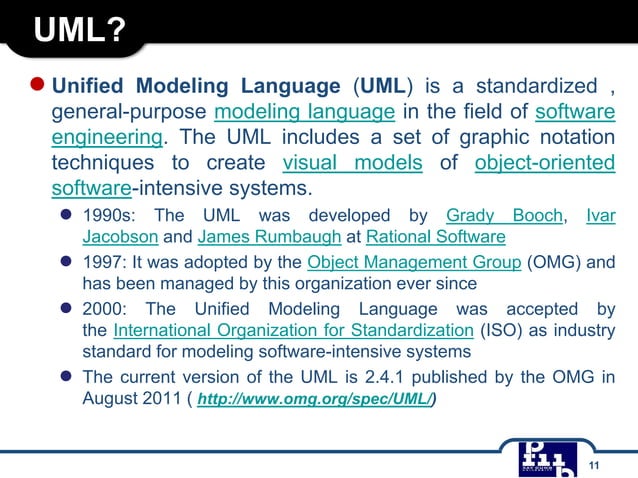 Unified Modelling Language | PPTX | Programming Languages | Computing