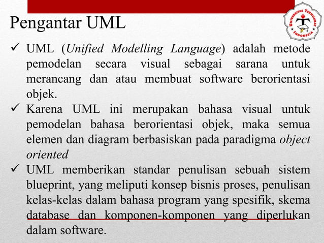 Unified Modelling Language (UML) | PPTX