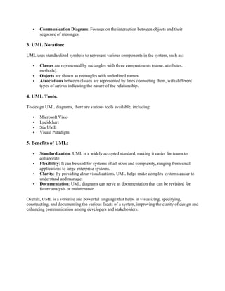 Introduction of UML and Object oriented analysis and design models | PDF