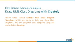 The Ultimate Guide for UML Class Diagrams by Creately | PPTX ...