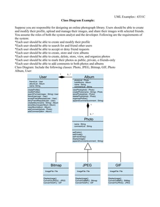 Uml examples | PDF