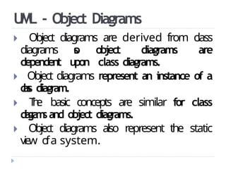 unified modeling languageobject diagrams | PPT