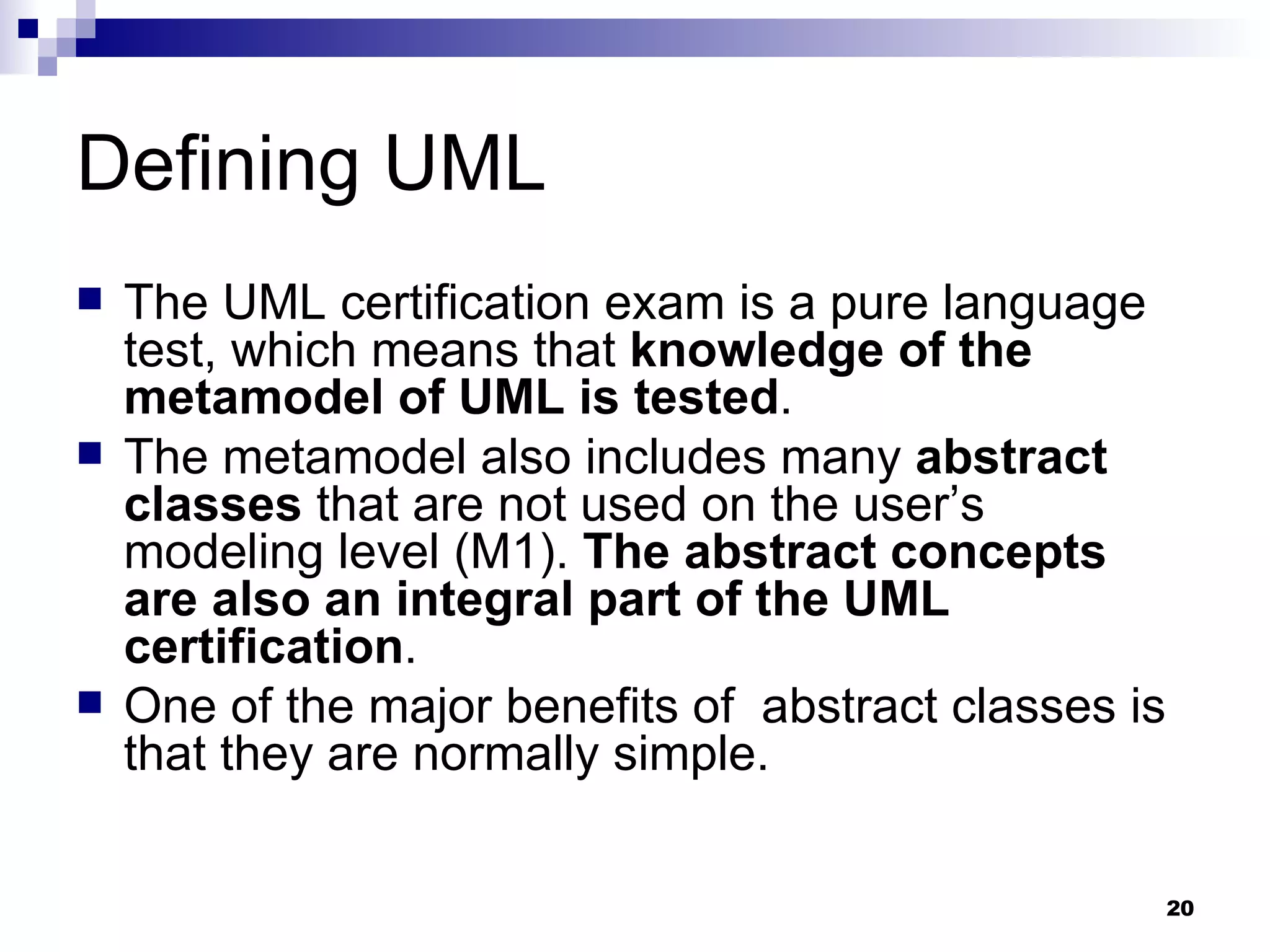 Uml Omg Fundamental Certification 1 | PPT