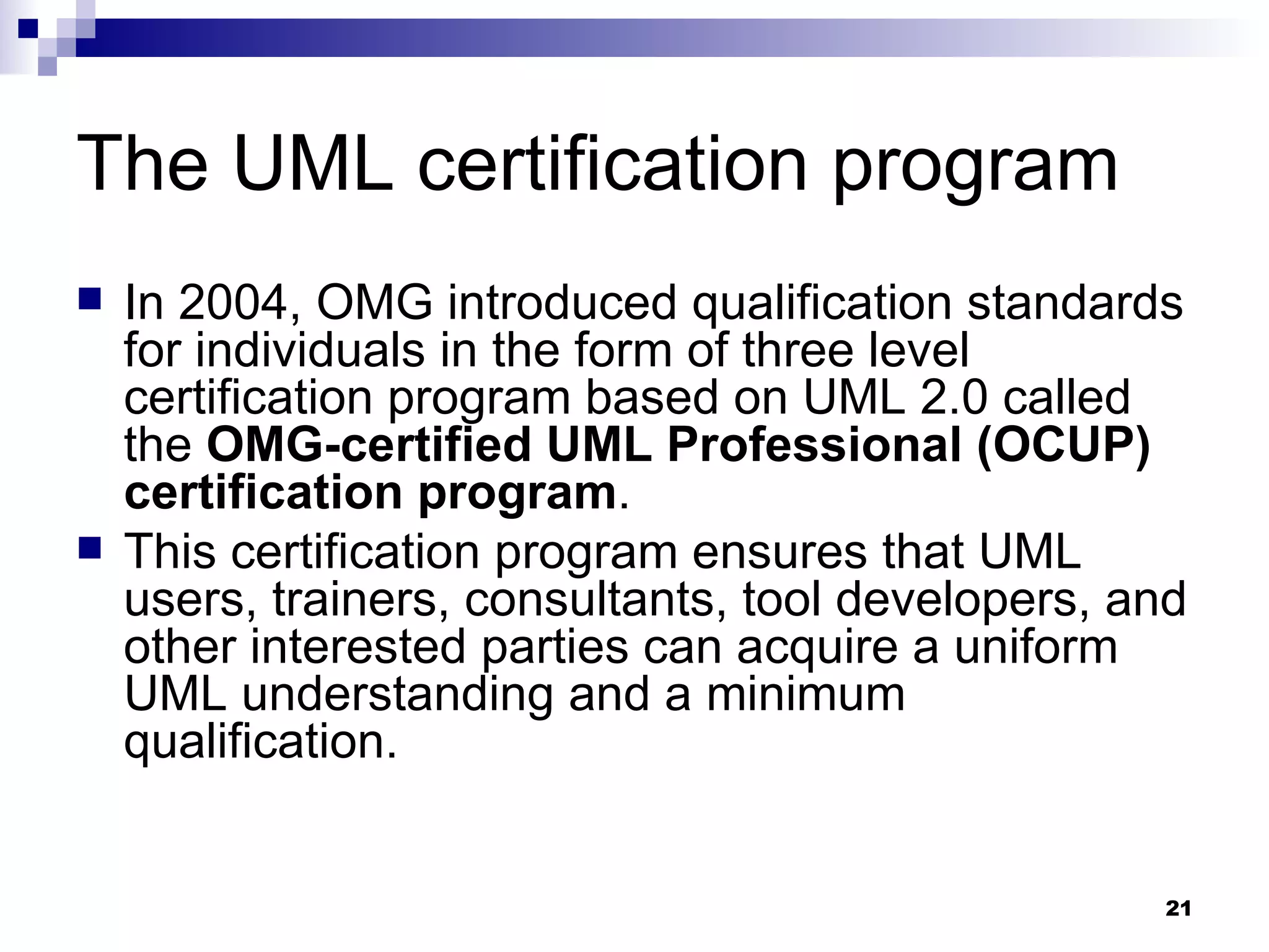 Uml Omg Fundamental Certification 1 | PPT