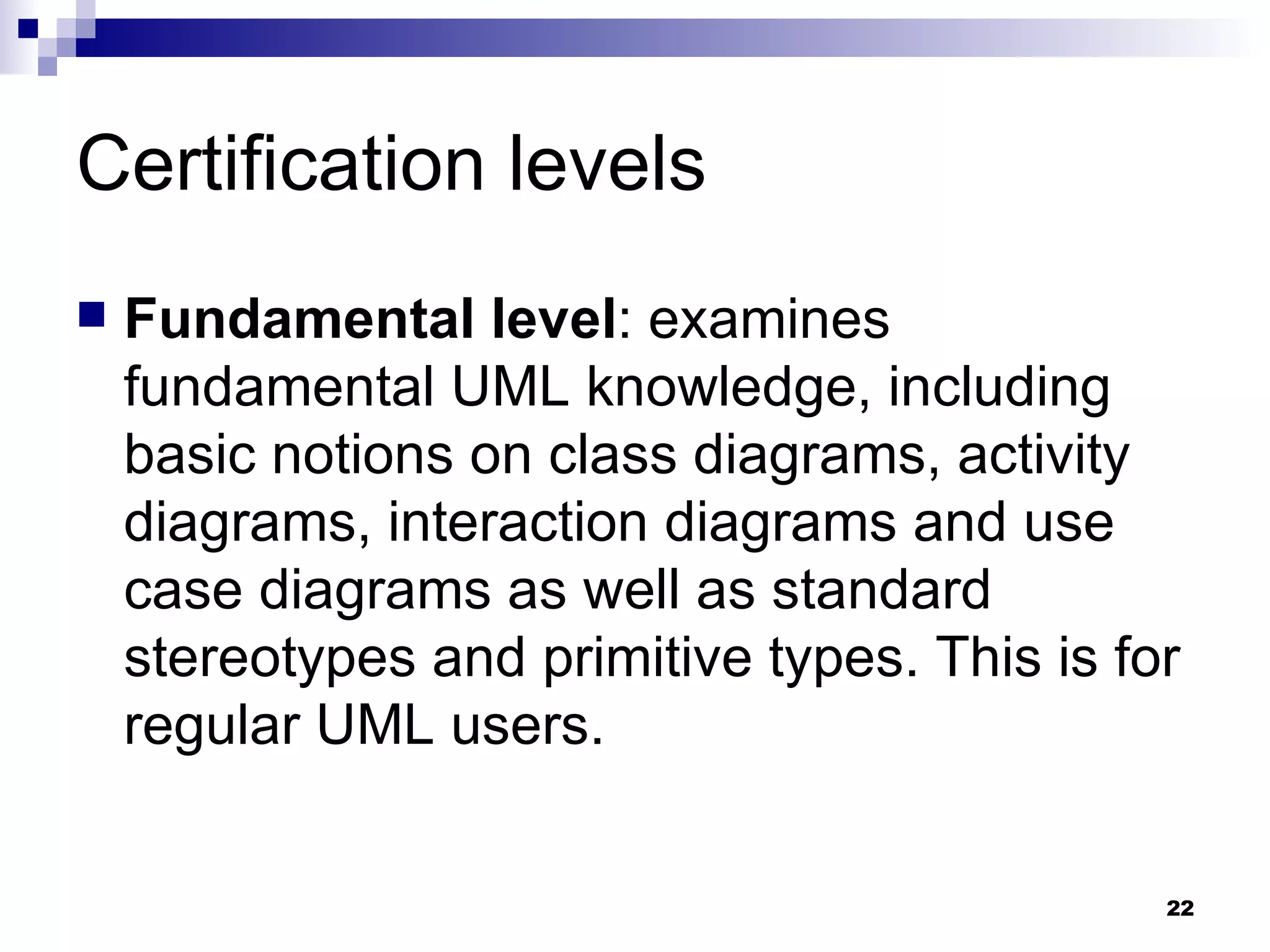 Uml Omg Fundamental Certification 1 | PPT