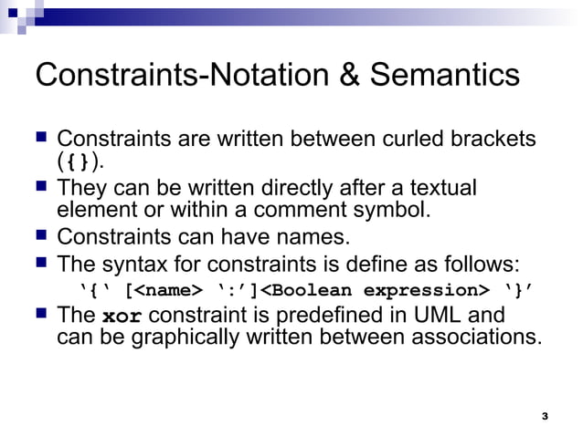 Uml Omg Fundamental Certification 3 | PPT