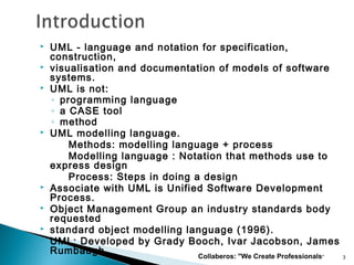 Uml unified-modeling-language-presented by dileep | PPT