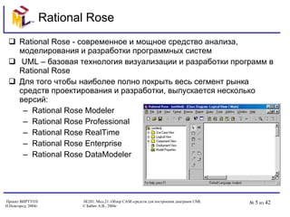 UML: CASE Tools Overview | PPT
