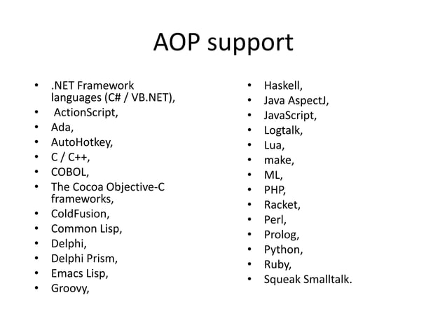 UML for Aspect Oriented Design | PPTX